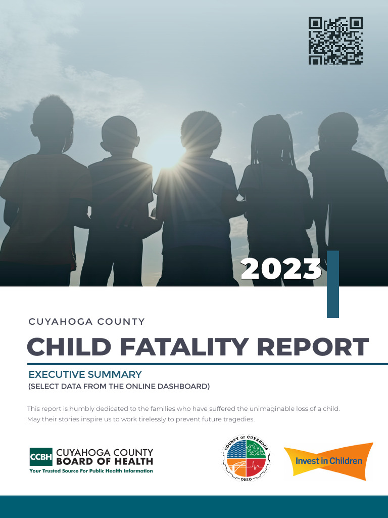 2023 Cuyahoga County Child Fatality Report Executive Summary Pdf