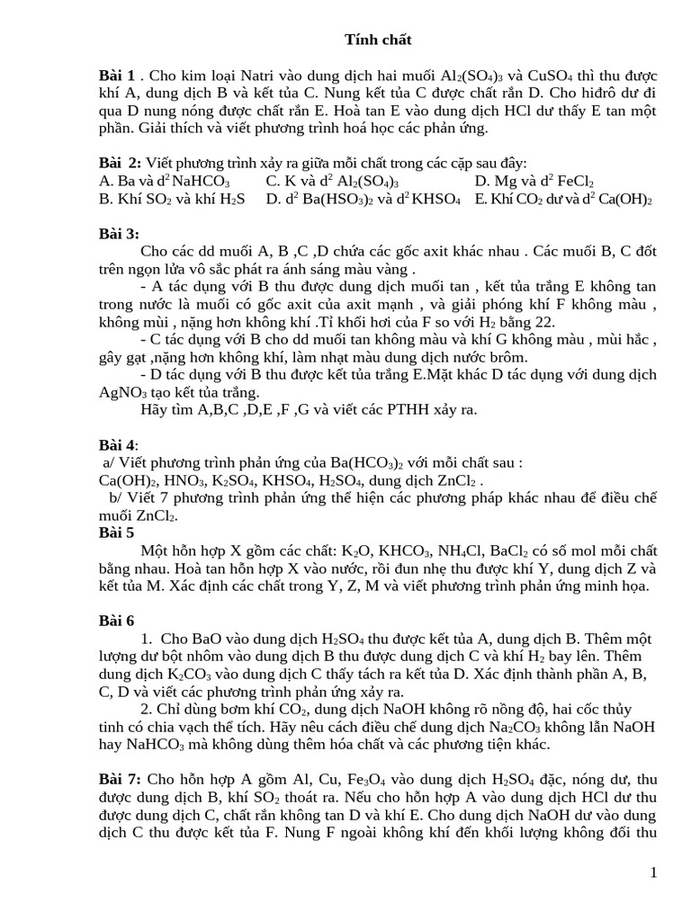 bai tap kem chuyen de on thi HSG hoa THCS bo sung | PDF