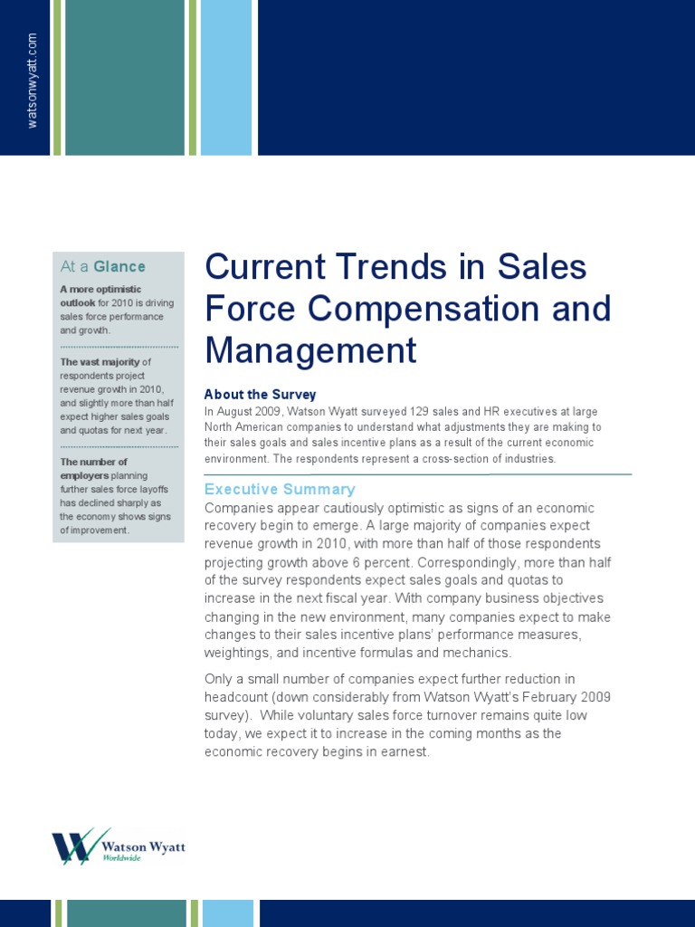 Sales Comp Trends | PDF | Turnover (Employment) | Incentive