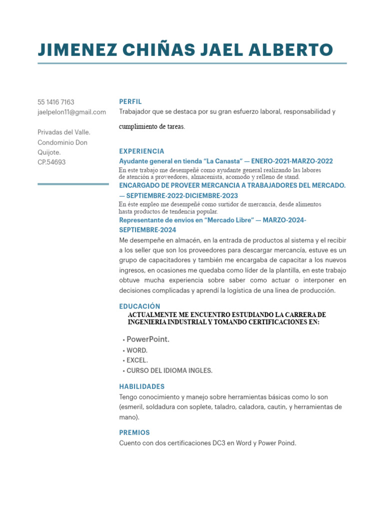 Curriculum Alberto | PDF
