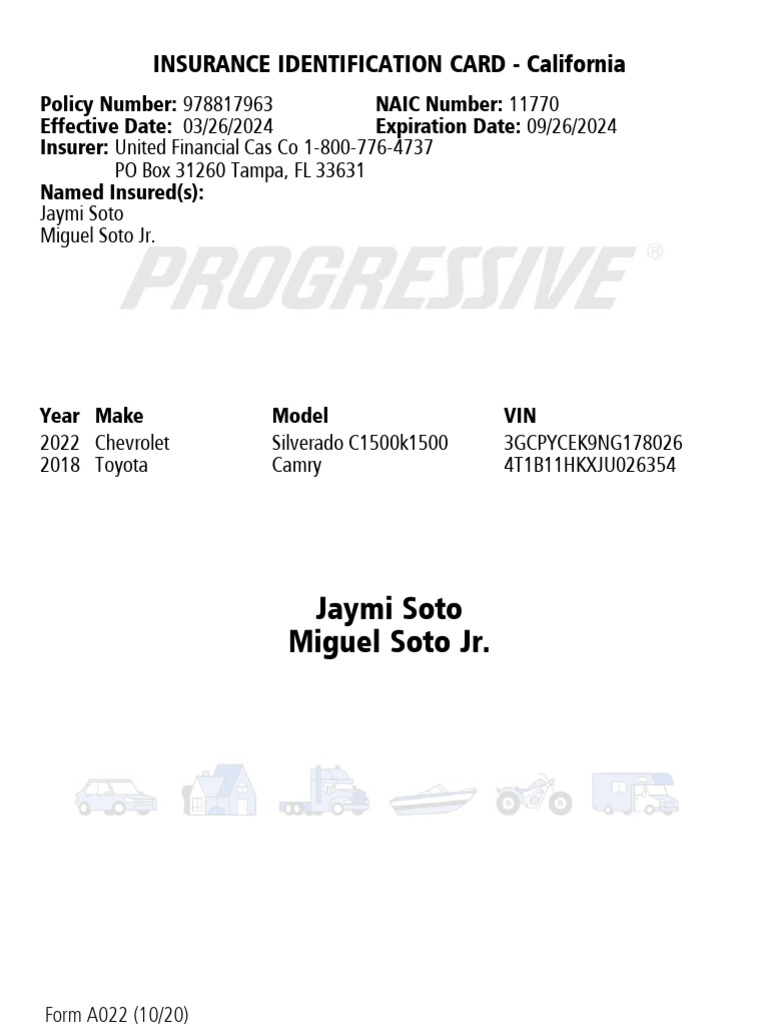 P GR Insurance Id Card Auto | PDF