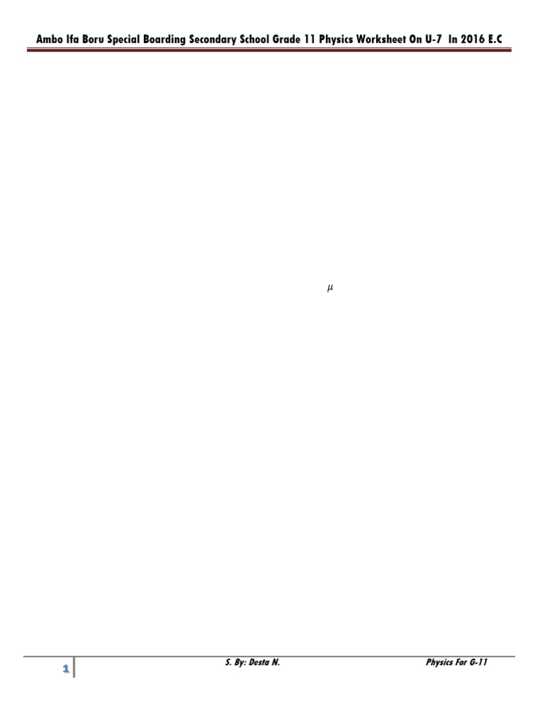 Grade 11 Physics Worksheet: Nuclear Concepts | PDF | Radioactive Decay ...