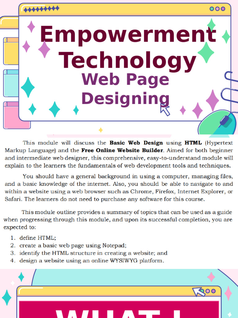 EmTech M9 WebPageDesigning | PDF
