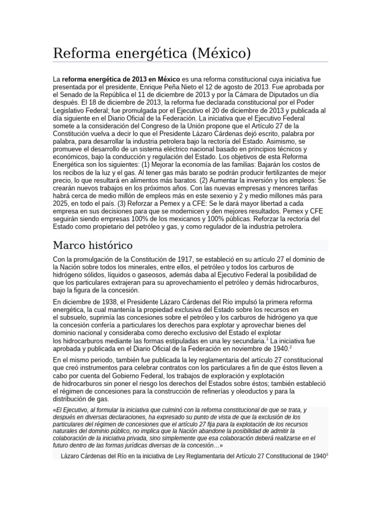 Reforma Energética | PDF | México | Petróleo