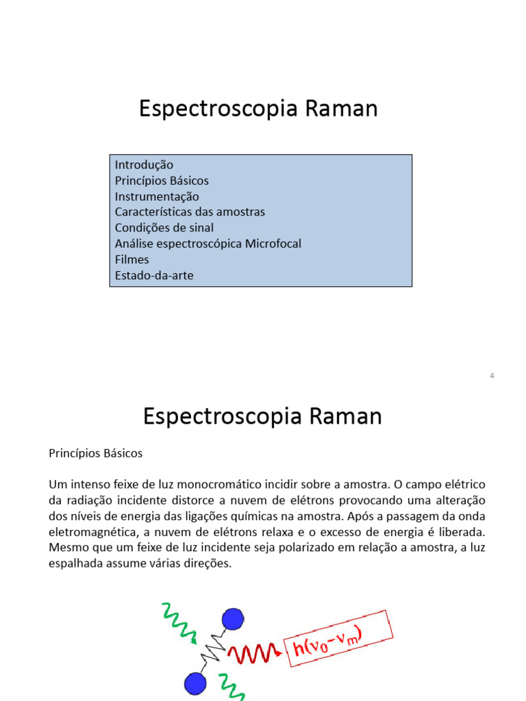 Espectroscopia Raman: Princípios e Aplicações | PDF | Espectroscopia ...