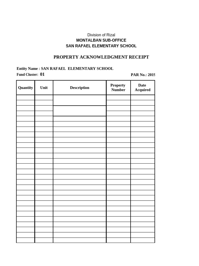 PAR template (2) | PDF