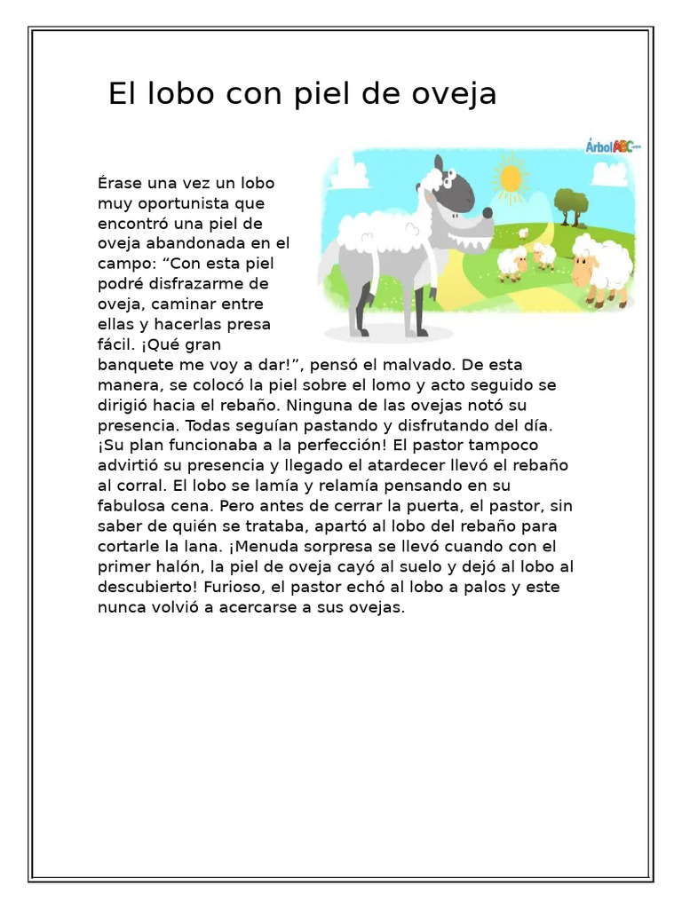 El Lobo Con Piel de Oveja | PDF