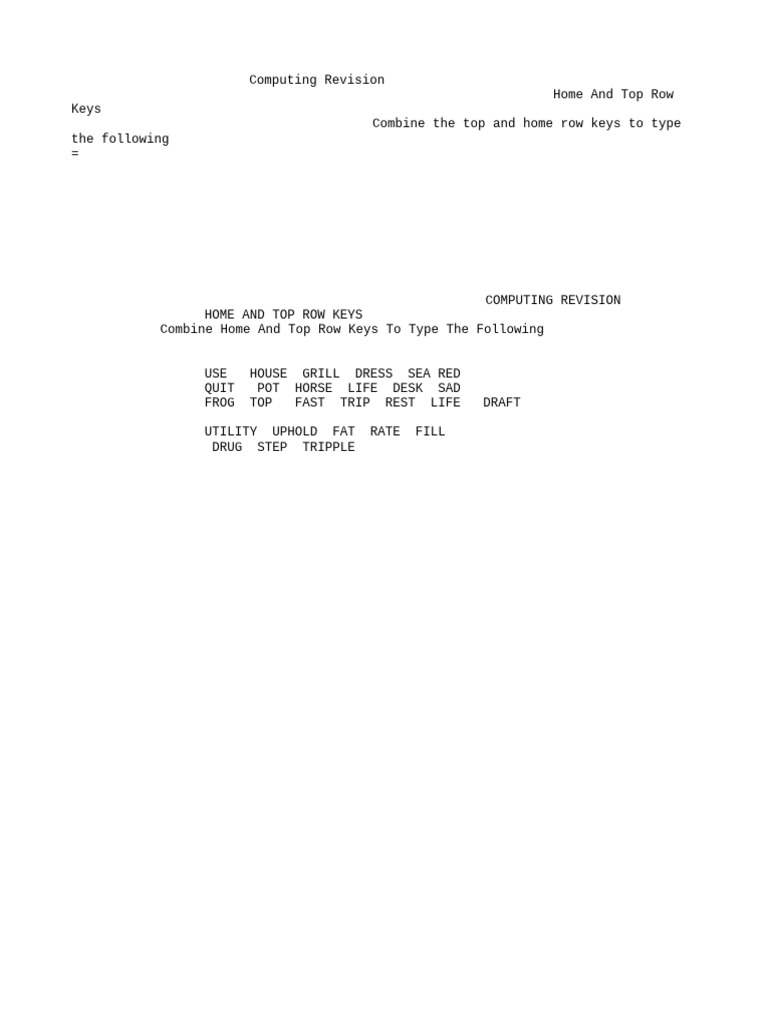 Computing Revision | PDF