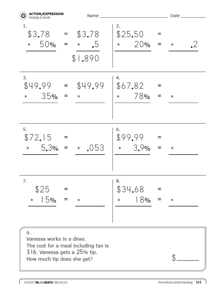 Multiply and Divide 123 | PDF