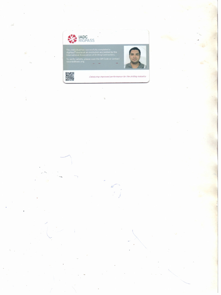 Rig Pass Jfma | PDF