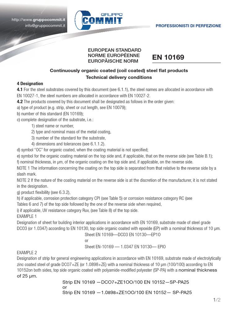 EN-10169 - resumo | PDF | Coating | Corrosion