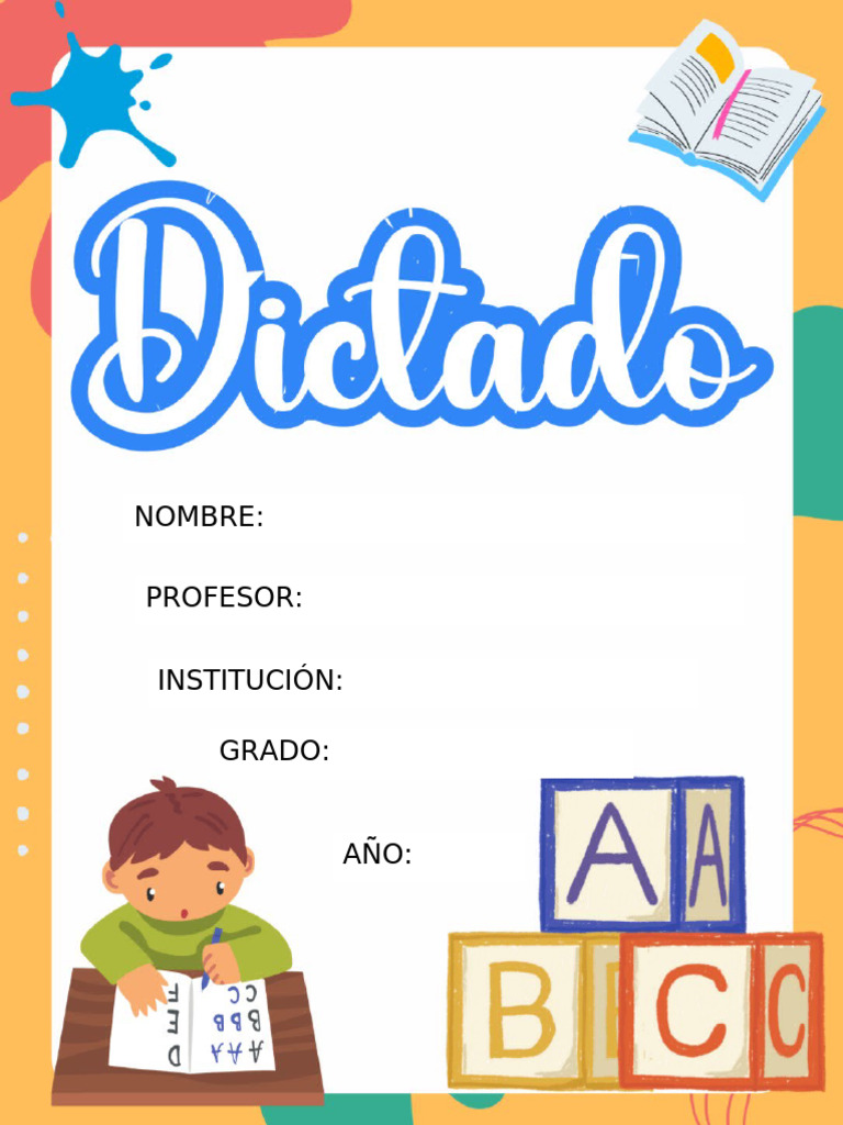 Caratulas de Dictado | PDF
