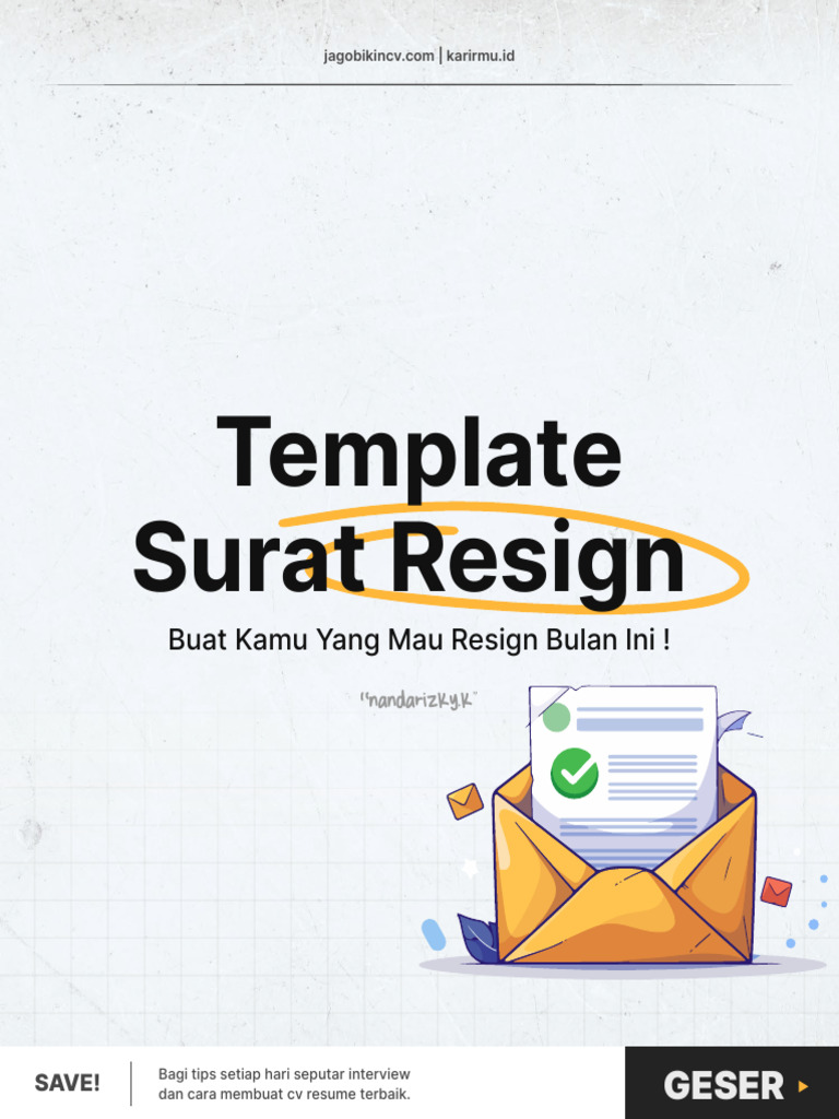 TEMPLATE SURAT RESIGN | PDF TEMPLATE SURAT RESIGN | PDF