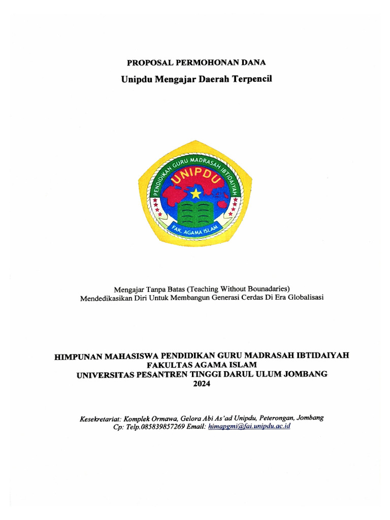 Proposal Ujar Dacil HIMA PGMI 2024 | PDF