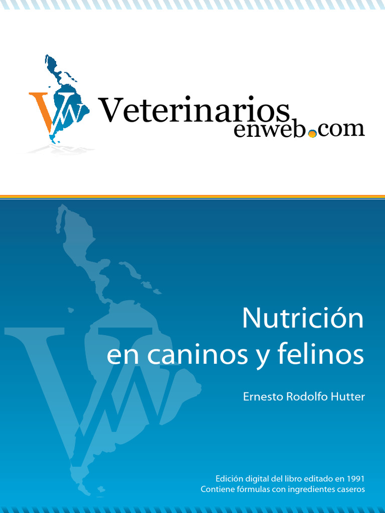 Nutricion en Caninos y Felinos DR Hutter | PDF | Dieta | Nutrición