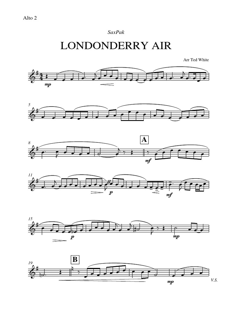 LONDONDERRY AIR - Alto 2 | PDF