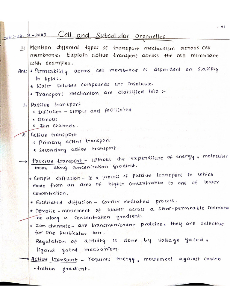 Cellular and Subcellular Organelles | PDF