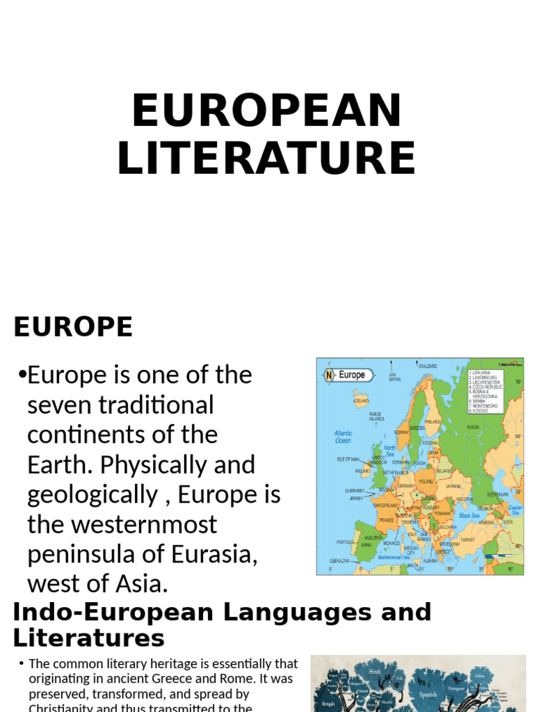 Overview of European Literature | PDF | Epic Poetry | Europe