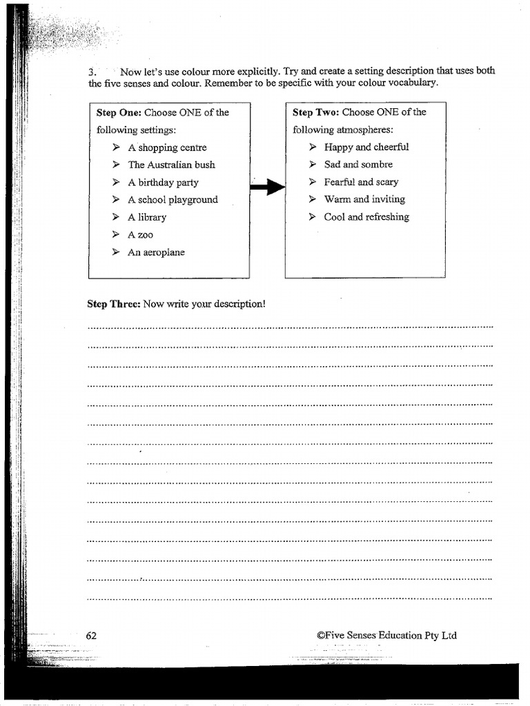 Developing Atmosphere and Setting (Dragged) | PDF