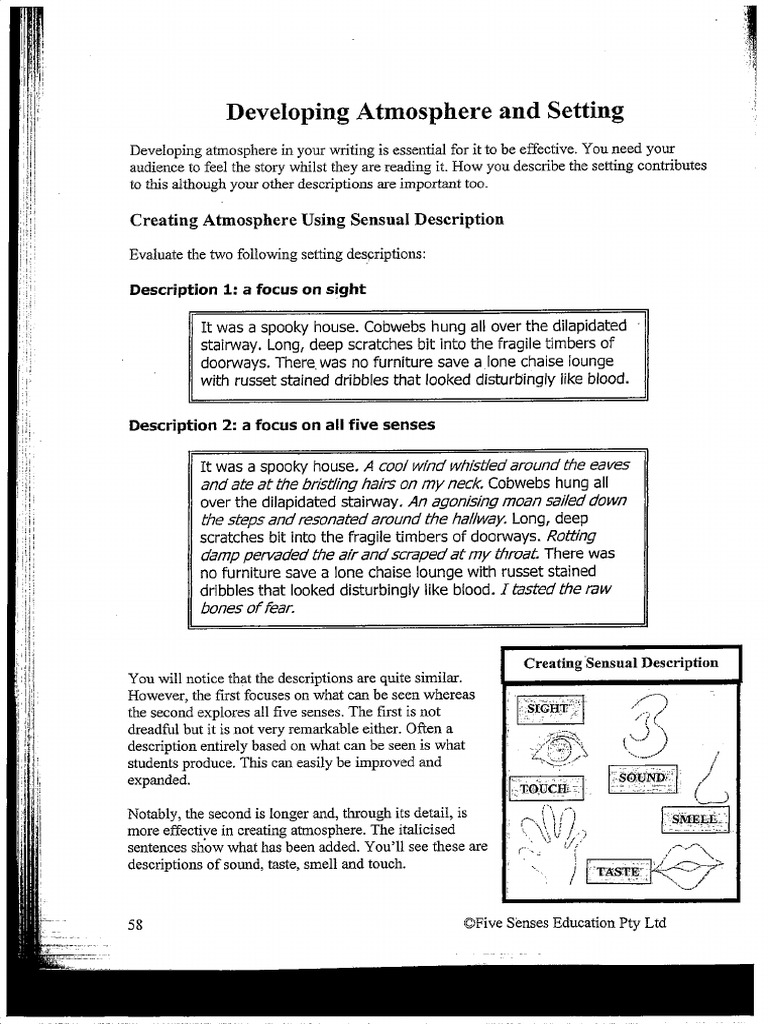 Developing Atmosphere and Setting | PDF