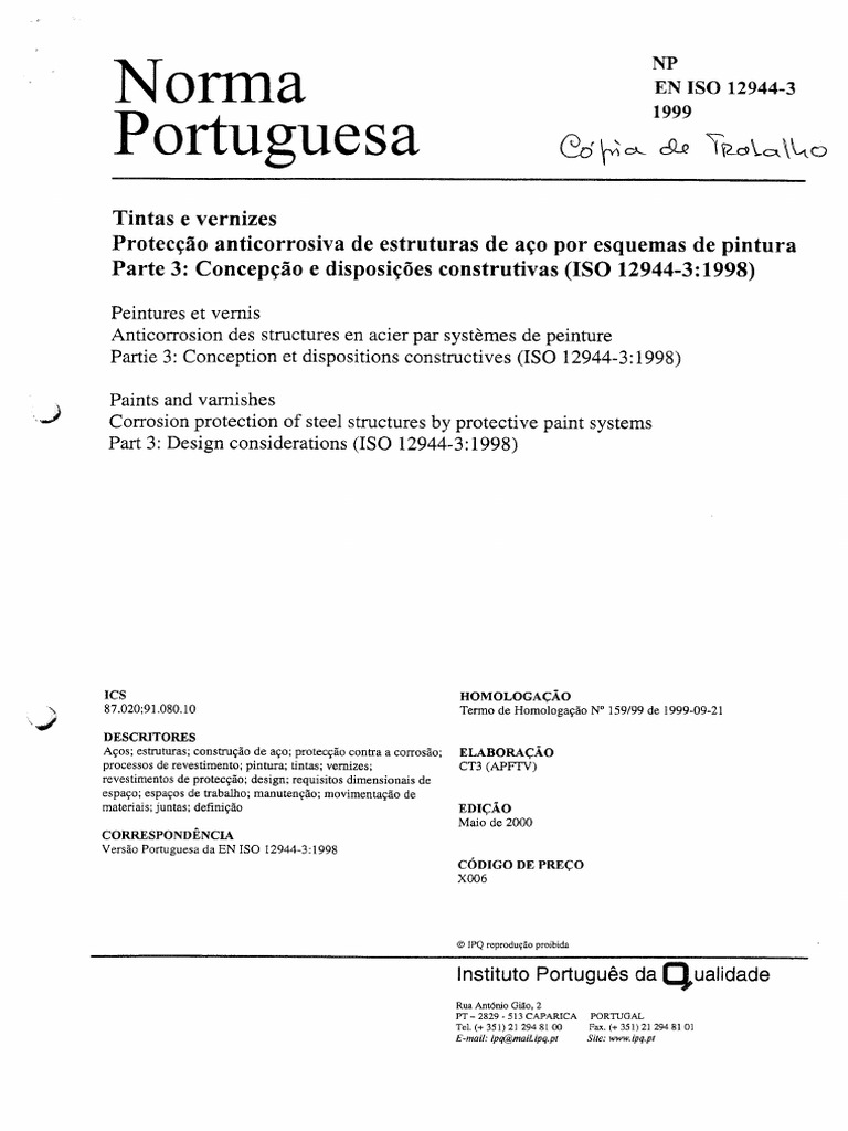 NP EN ISO 12944-3_1999 | PDF