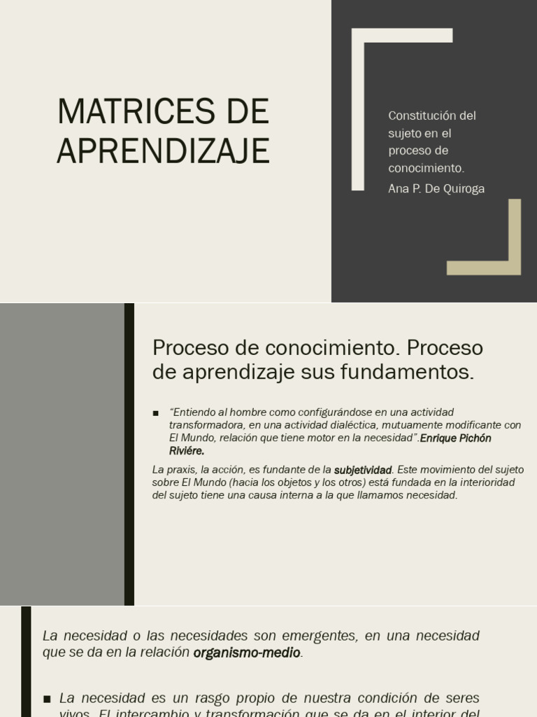 Matrices_de_aprendizaje power | PDF | Aprendizaje | Conocimiento