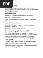 Understanding Cummins' Iceberg Model | PDF | First Language | Second ...