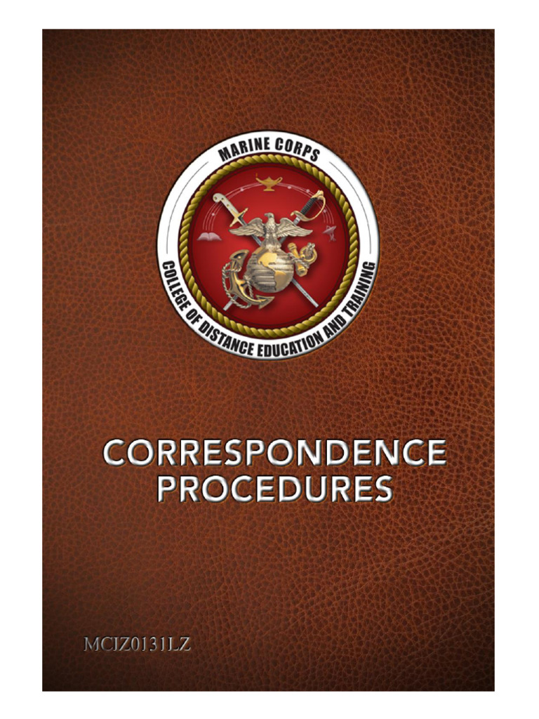 Correspondence Procedures | PDF | Linguistics | Language Mechanics