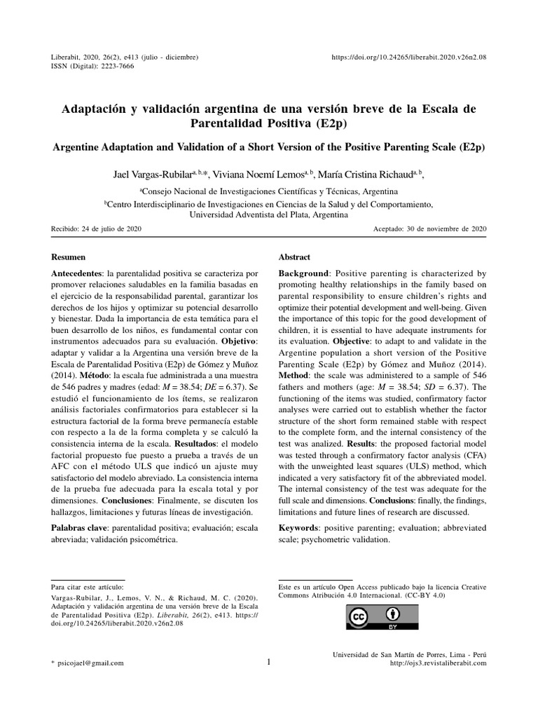 Adaptacion_y_validacion_argentina_de_una | PDF | Teoría de apego | Adultos