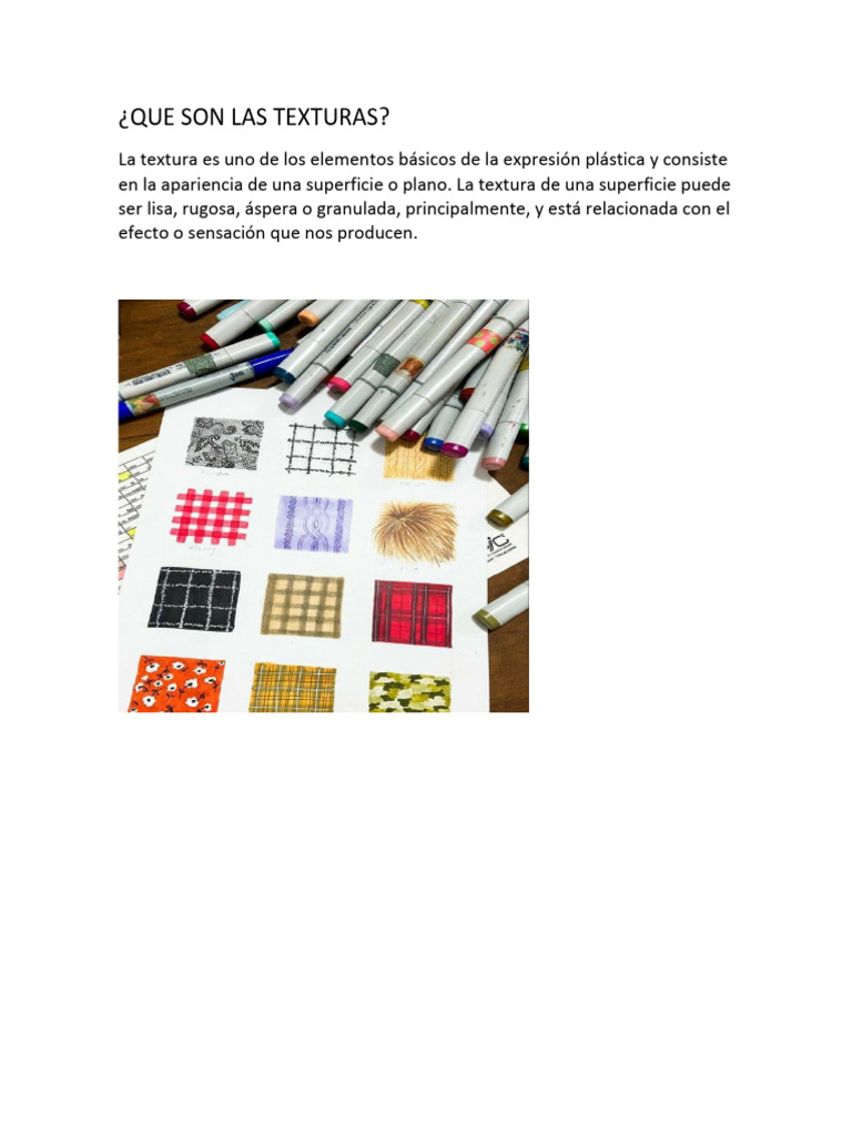 Que Son Las Texturas | PDF