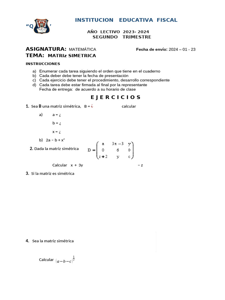 Matriz Simetrica | PDF
