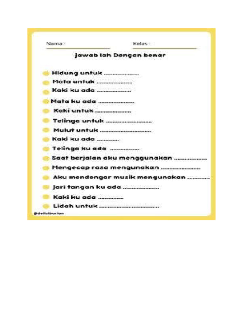 Mengisi Titik Titik | PDF