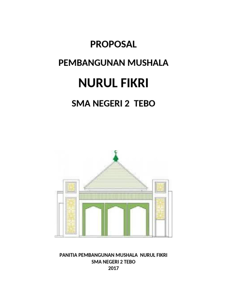 Proposal Pembangunan Mushala BUPATI | PDF
