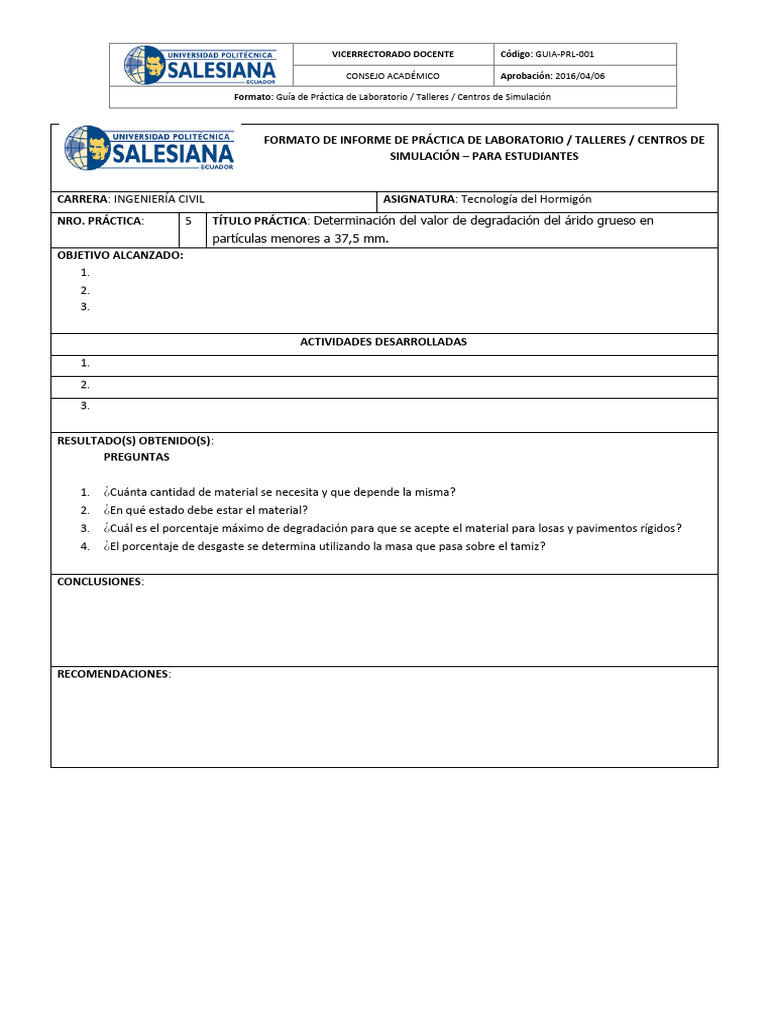 Formato Guia de Estudiante | PDF