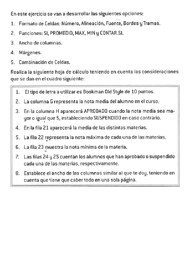 Actividad 8a Excel | PDF