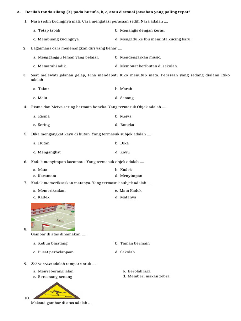 Soal Kls 2 Bahasa Indonesia | PDF