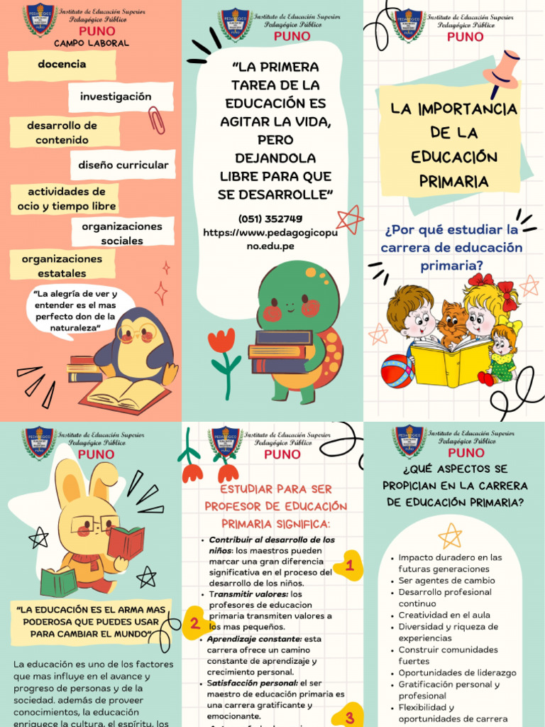 Educacion Primaria Triptico | PDF