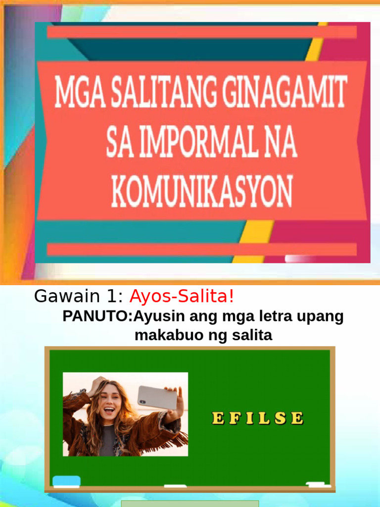 Impormal Na Komunikasyon | PDF