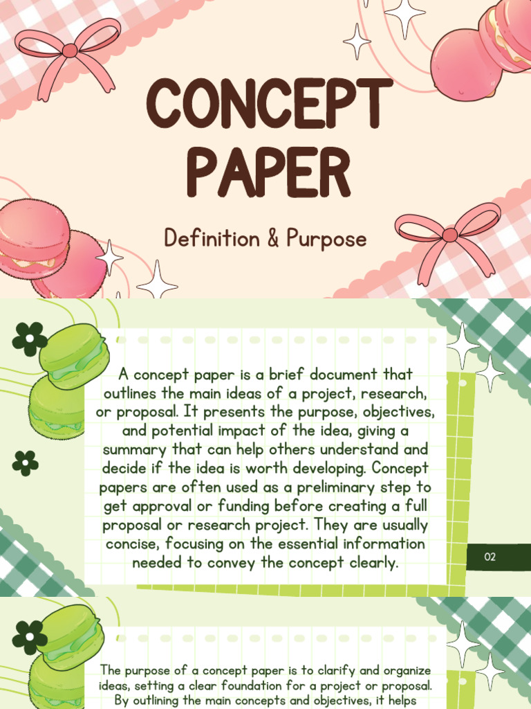Definition Purpose of Concept Paper - 20241112 - 134948 - 0000 | PDF