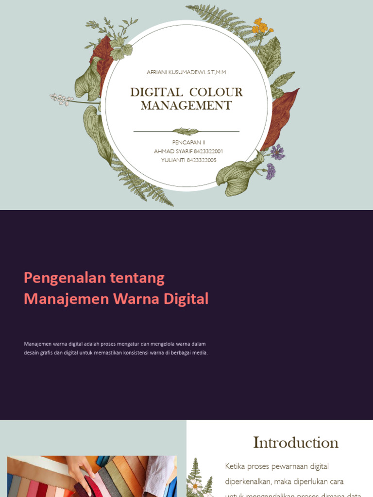 AHMAD SYARIF-YULIANTI-DIGITAL COLOUR MANAGEMENT | PDF