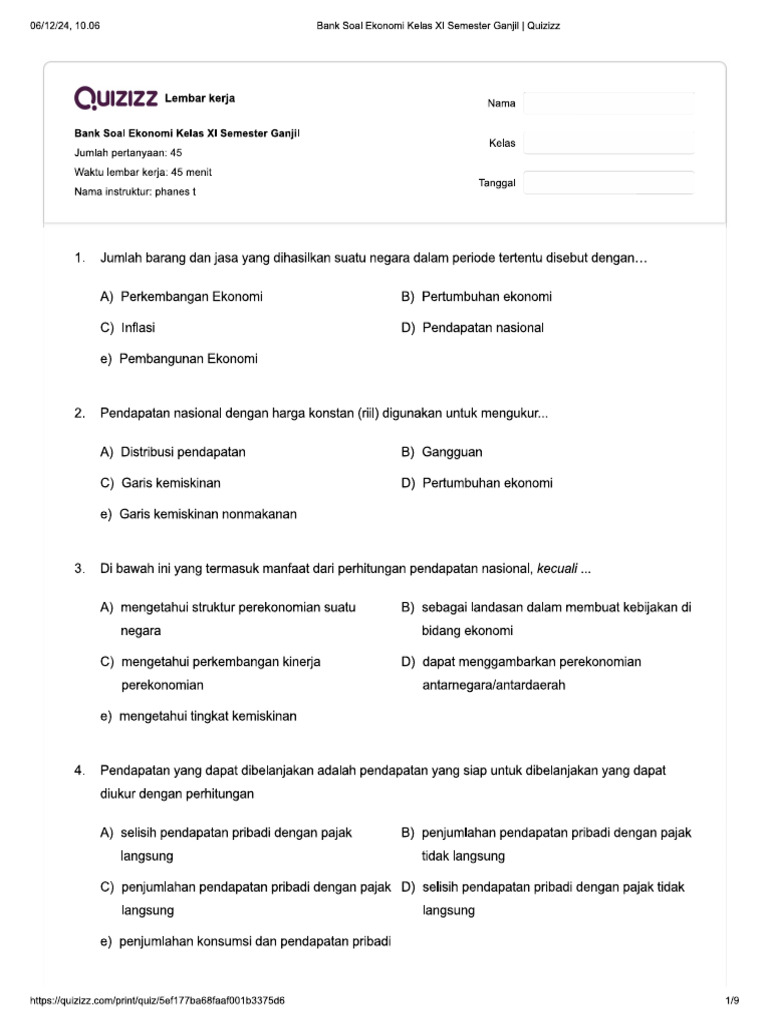 Ekonomi Wildan | PDF