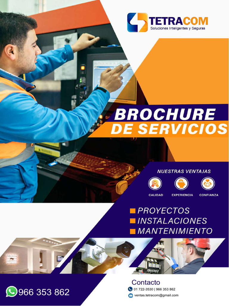 Brochure Instalaciones Eléctricas - Tetracom | PDF | Scada | Electricidad