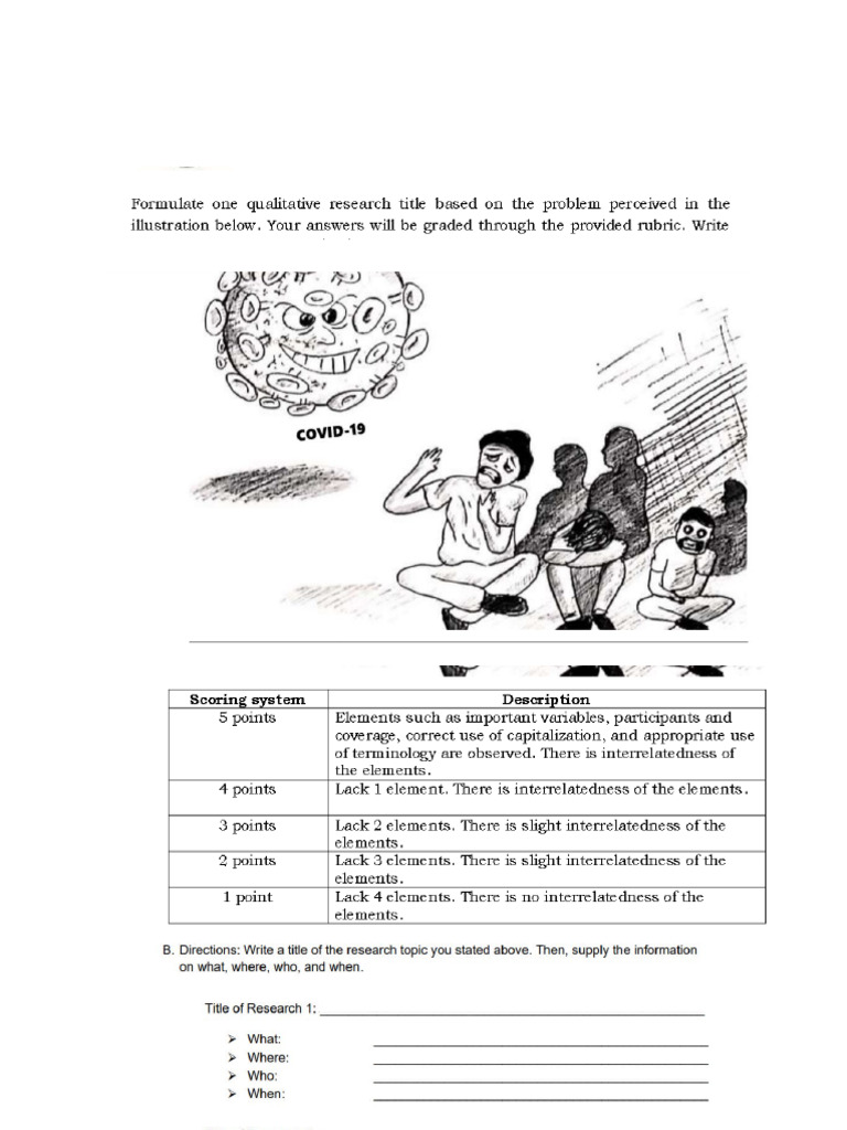 Research Title Activity | PDF