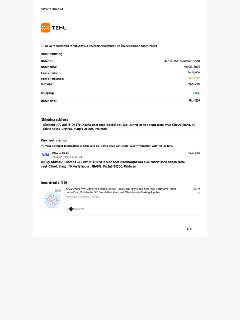Temu Web Document | PDF