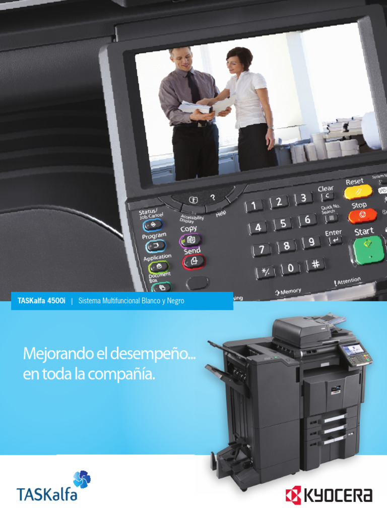 TASKalfa 4500i Folleto 2pag | PDF | Fax | Escáner de imagen