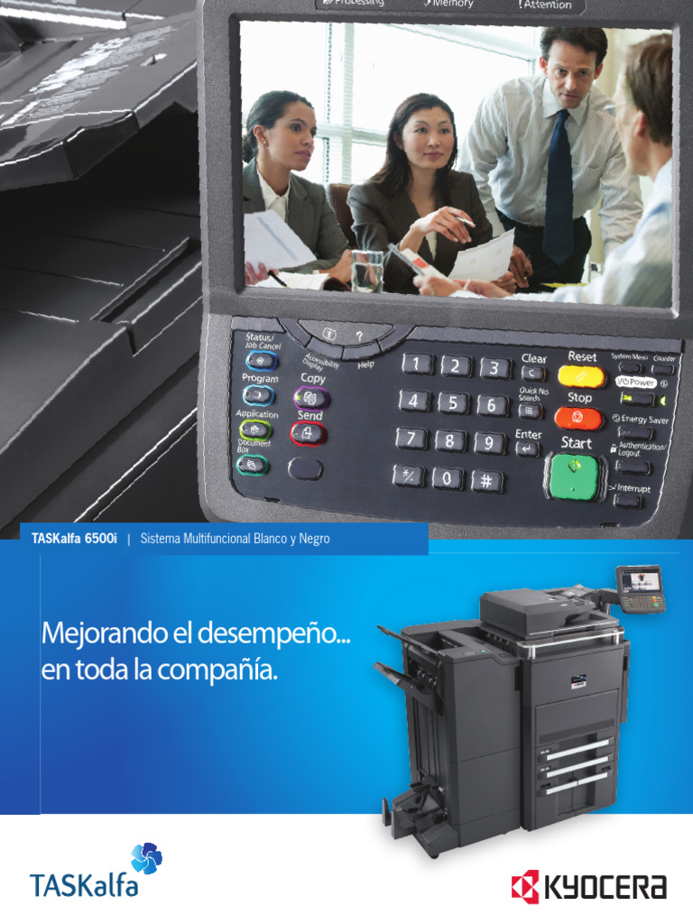TASKalfa 6500i Folleto 2pag | PDF | Escáner de imagen | Fax