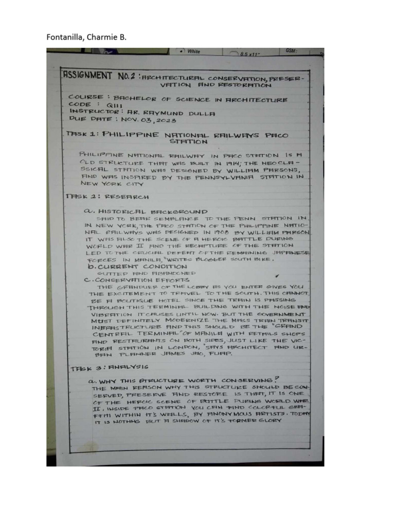 HOA Assignment No. 2 | PDF