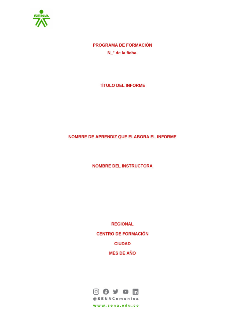Formato Informe Final | PDF