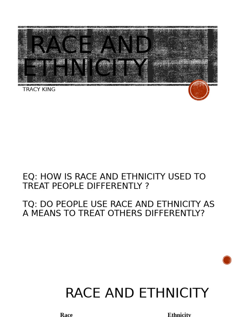 Understanding Race and Ethnicity Disparities | PDF | Race (Human ...