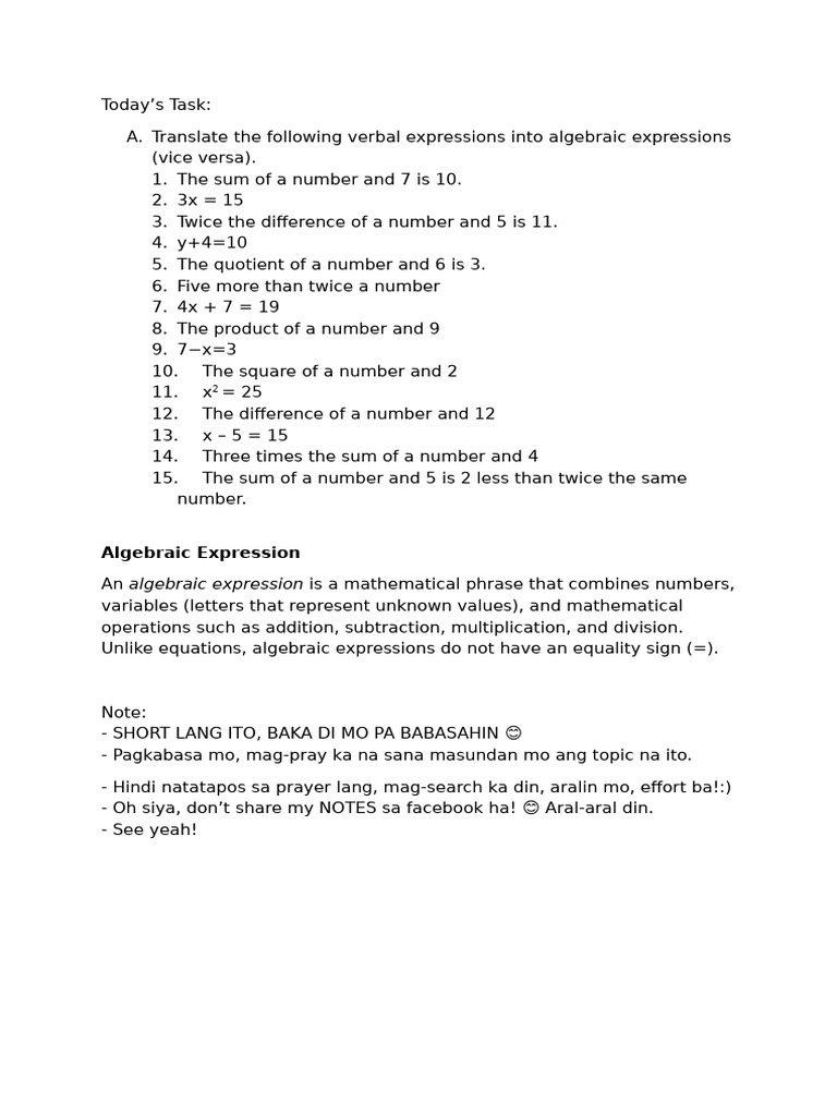 algebra-1 | PDF